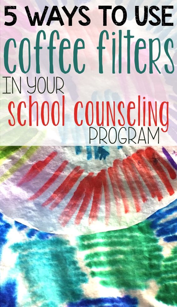 5 School Counseling Activities Using Coffee Filters