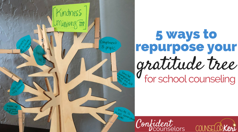 5 School Counseling Activities Using a Gratitude Tree