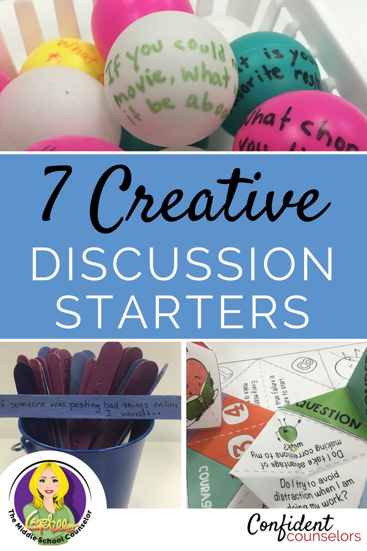 7 Creative Discussion Starters for School Counseling
